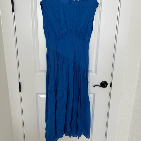 Frame Denim | Dresses | Frame Denim Vibrant Blue Dress | Poshmark